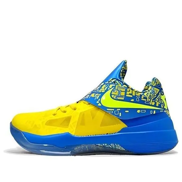 Nike Zoom Kd 4 "scoring Title" Sneakers - Yellow/yellow/blue
