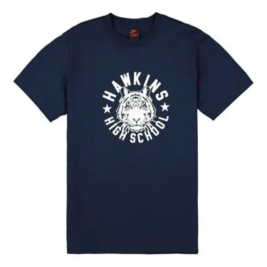 Nike X Stranger Things Tee Crossover Short Sleeve Us Edition Navy - Blue