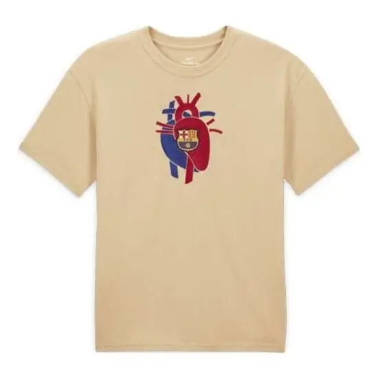 Nike X Fc Barcelona X Patta Max90 T-shirt 'tan - Tan/multi-color