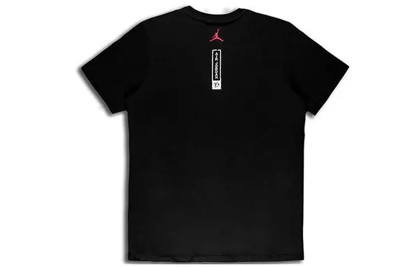 JORDAN Tattoo Sports Printing Round Neck Short Sleeve - Black
