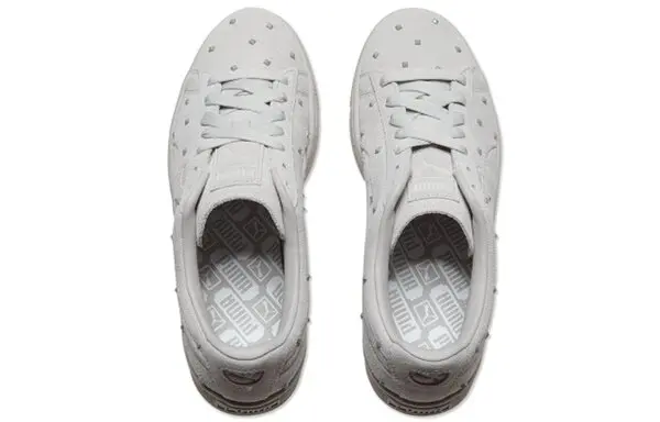 PUMA Suede Studded Lace-up Sneakers
