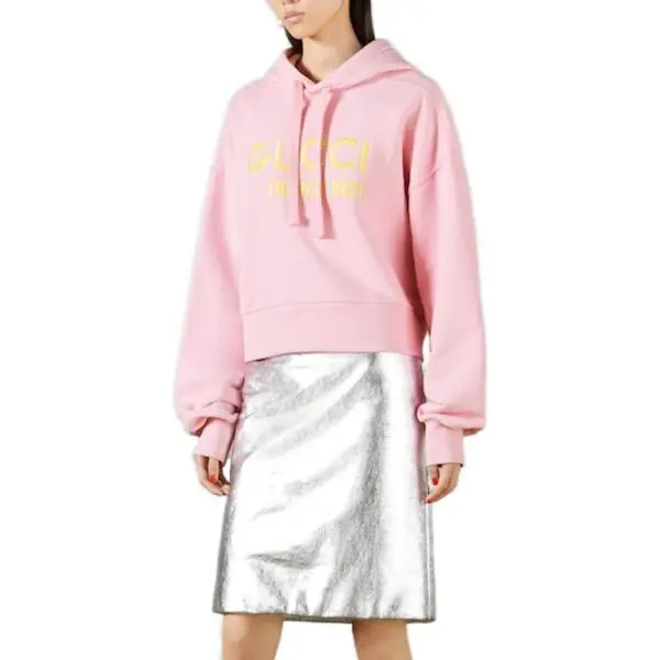 Gucci Embroidered Cotton Hooded Sweatshirt