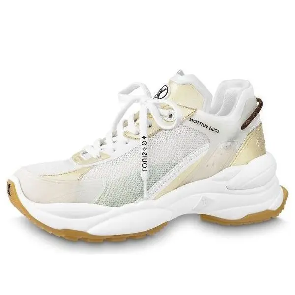LOUIS VUITTON Run 55 Trainers - White/gold