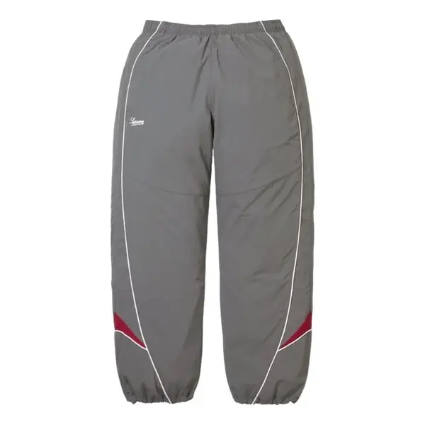Supreme Fw25 Contrast Piping Track Pant - Grey