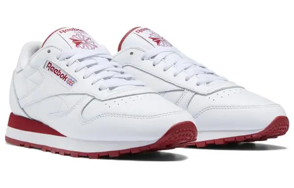 REEBOK Classic Leather Sneakers - White/red
