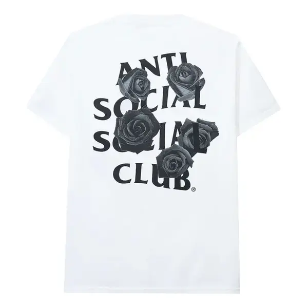ANTI SOCIAL SOCIAL CLUB Bat Emoji T-shirt 'white - White/grey