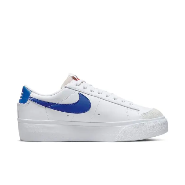 Nike Blazer Low Platform Sneakers - White/blue