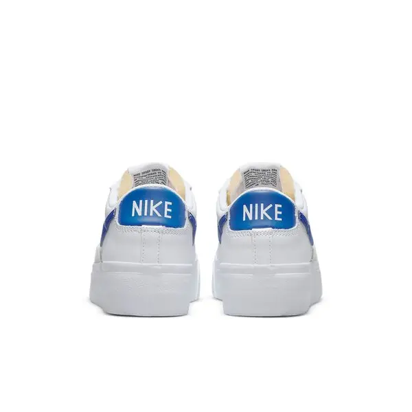 Nike Blazer Low Platform Sneakers - White/blue