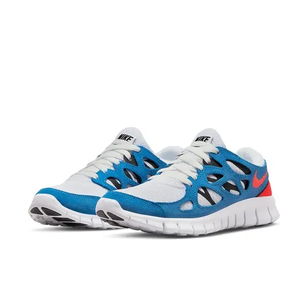 Nike Free Run 2 Sneakers - White/blue