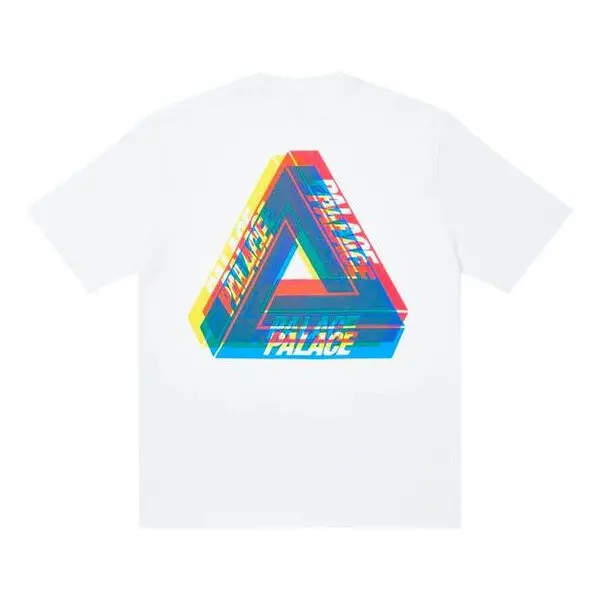 PALACE Tri-ferg Colour Blur Short Sleeve T-shirt - White