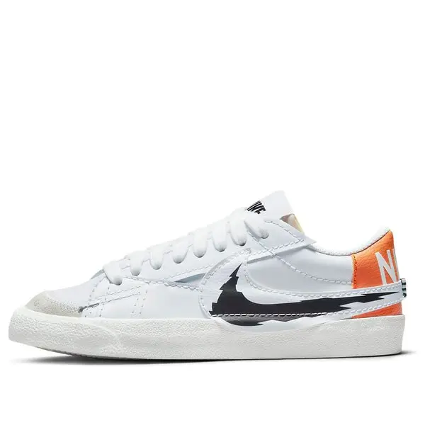 Nike Blazer Low '77 Jumbo "glitch Swoosh" Sneakers - White/black