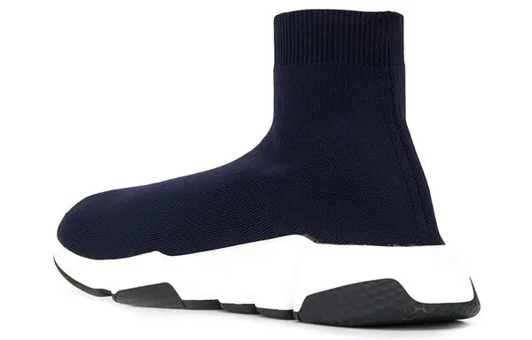 Balenciaga Speed 1.0 Knit Sneakers - Navy/white/black