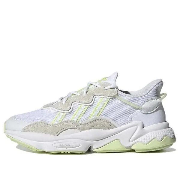 Adidas Ozweego Lace-up Sneakers - Cloud White/almost Lime/pulse Lime