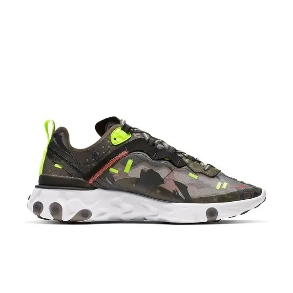 Nike React Element 87 Camouflage Sneakers - Black/red