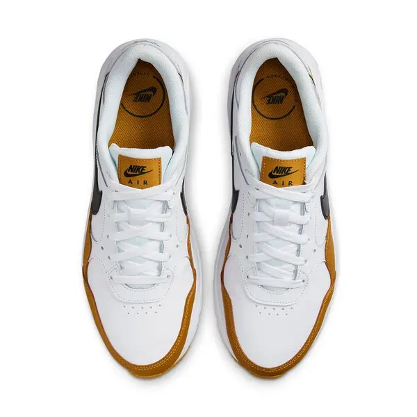 Nike Max Sc Leather Low Top Sneakers - White/yellow