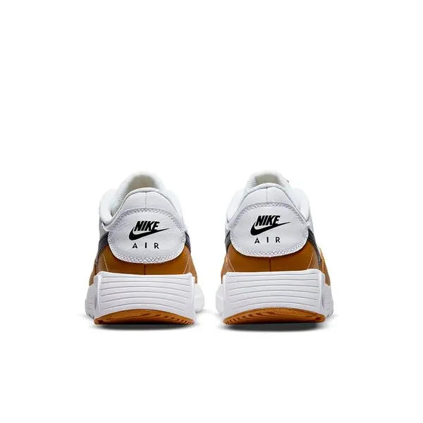 Nike Max Sc Leather Low Top Sneakers - White/yellow