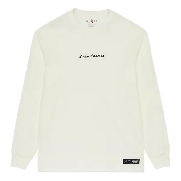 JORDAN X A Ma Maniere Long Sleeves T-shirt - Beige