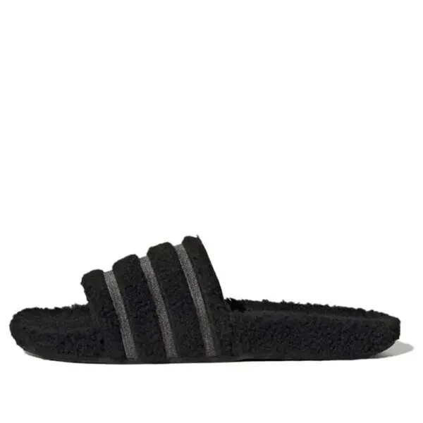 Adidas Adilette Cozy Slides - Black