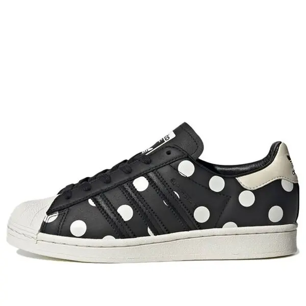 Adidas Superstar Polka Dot Print Sneakers - Black