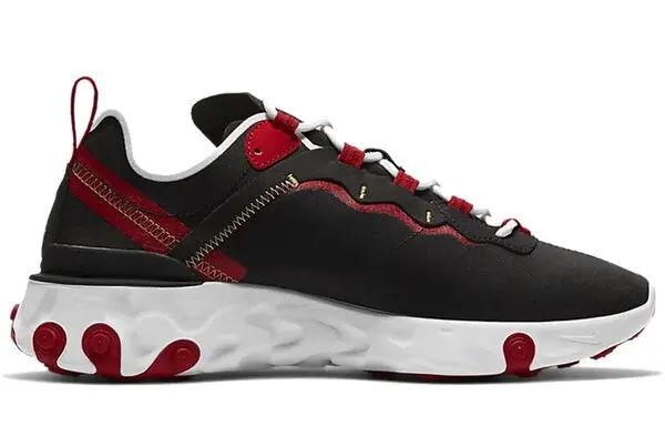 Nike React Element 55 Athletic Sneakers - Black