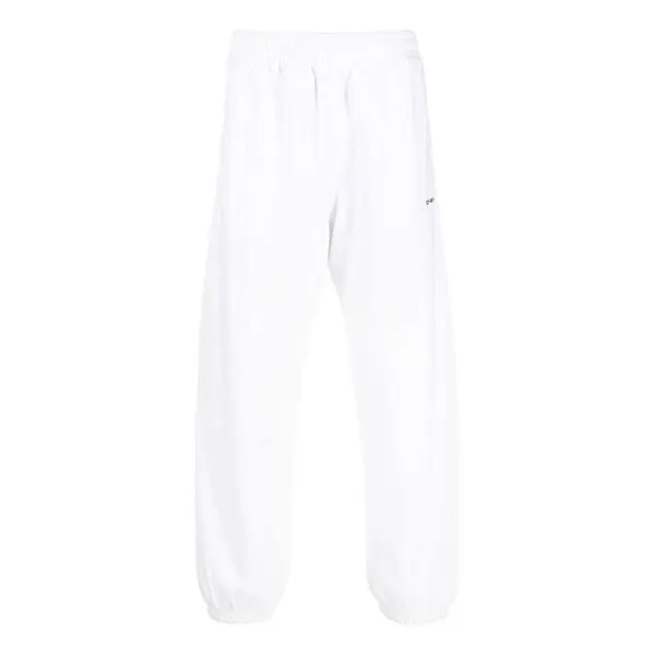 Off-White Fw22 Logo Printing Bundle Feet Sports Pants/trousers/joggers Version White - Default Colorway
