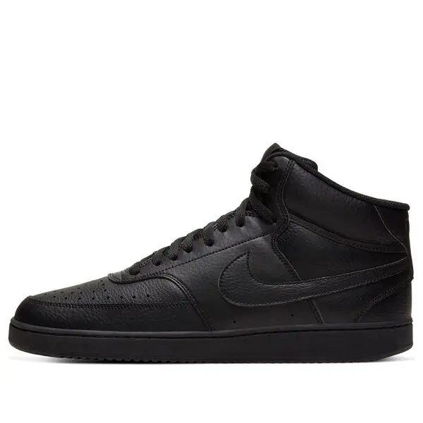 Nike Court Vision Mid High Top Sneakers - Black