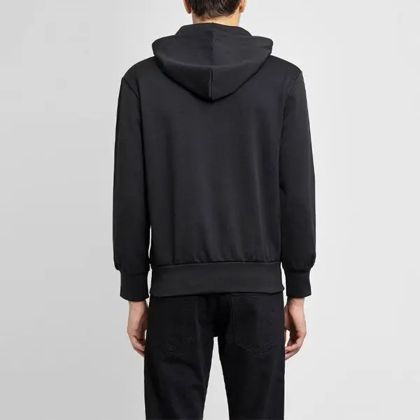Play Comme Des Garcon Hoodie With Red Heart Emblem - Black