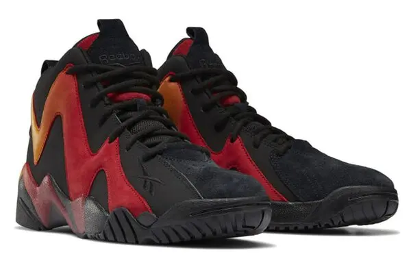 REEBOK Kamikaze Ii High Top Sneakers - Black/red/orange