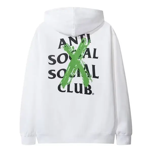 ANTI SOCIAL SOCIAL CLUB Cancelled Remix Hoodie - White/green