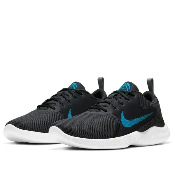 Nike Flex Experience Run Extra Wide Athletic Sneakers - Black/blue