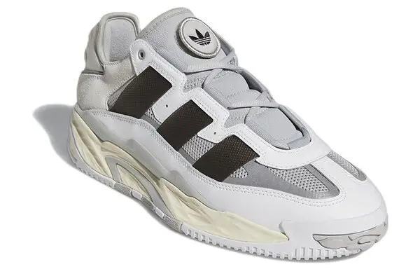 Adidas Niteball High Top Sneakers - White/gray/brown