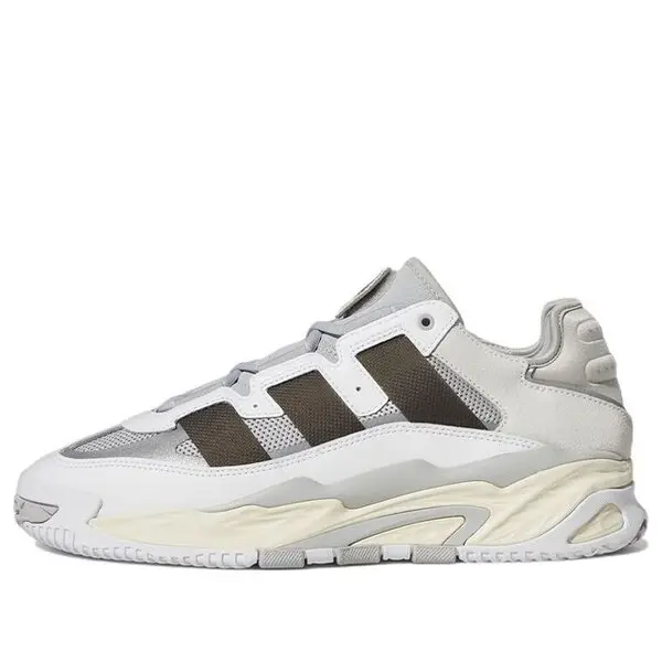 Adidas Niteball High Top Sneakers - White/gray/brown