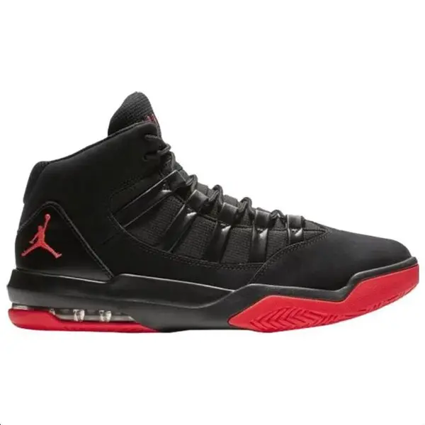 JORDAN Air Max Aura High Top Sneakers - Blacl/red