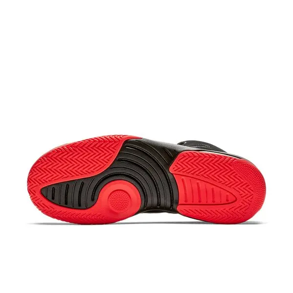 JORDAN Air Max Aura High Top Sneakers - Blacl/red