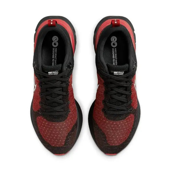Nike React Infinity Run Flyknit 2 Sneakers - Black/red