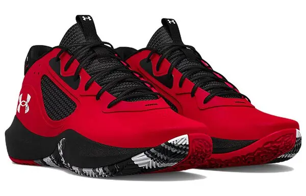 Under Armour Lockdown 6 Athletic Sneakers - Red/black
