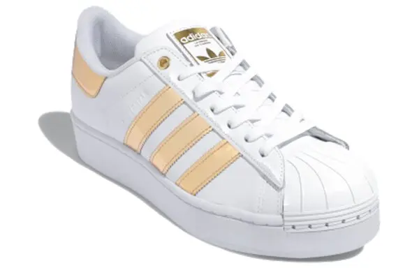 Adidas Superstar Bold Platform Sneakers - White/gold