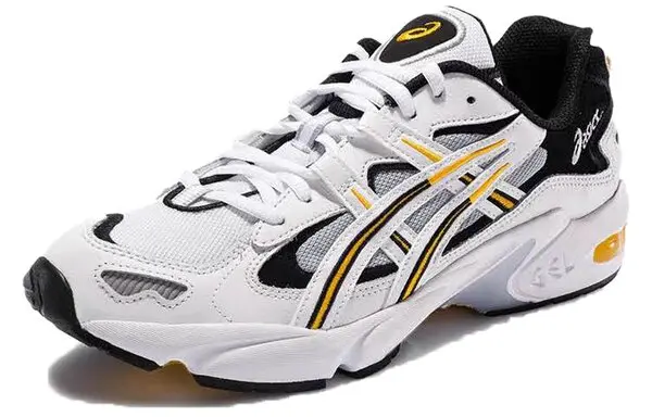 Asics Gel-kayano 5 Og "white Saffron" Low Top Sneakers - White/yellow