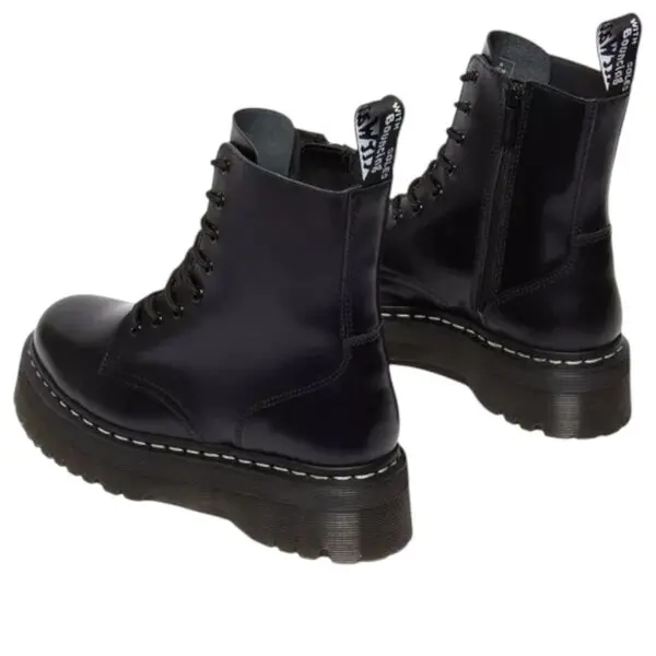 Dr. Martens Jadon Platform Boots With White Stitching