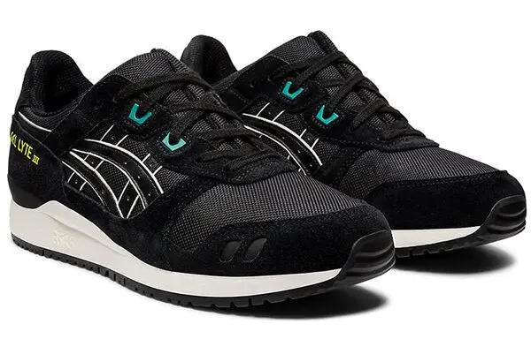 Asics Gel Lyte Iii "neon Accent" Sneakers - Black