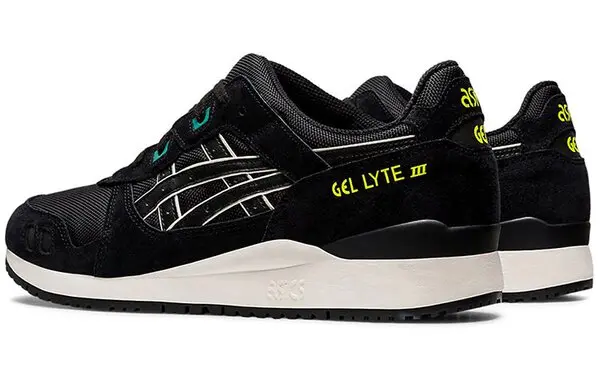 Asics Gel Lyte Iii "neon Accent" Sneakers - Black