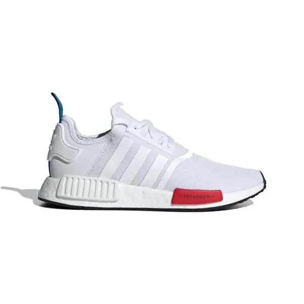 Adidas Nmd_r1 Primeknit Sneakers - Cloud White/cloud White/core Black