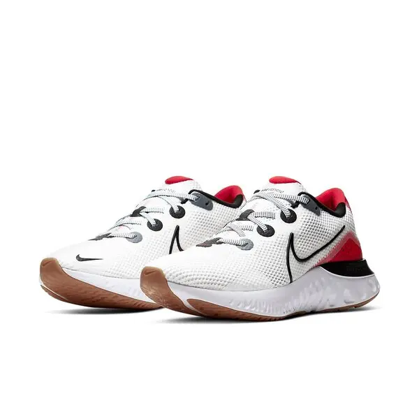 Nike Renew Run Athletic Sneakers - White/red