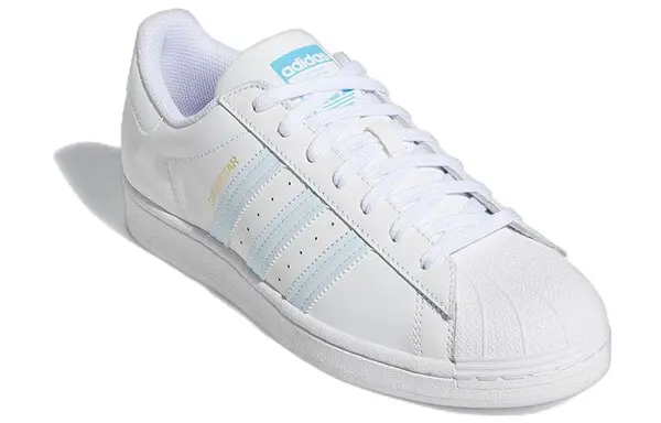 Adidas Superstar Low Top Sneakers - White/blue
