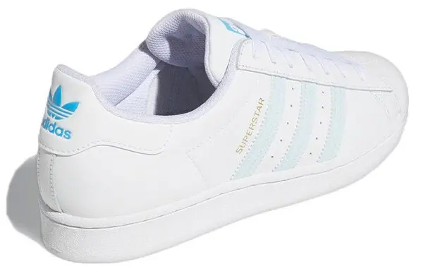 Adidas Superstar Low Top Sneakers - White/blue