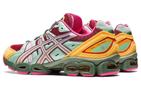 Asics X Brain Dead Gel-nimbus - Green/red/yellow