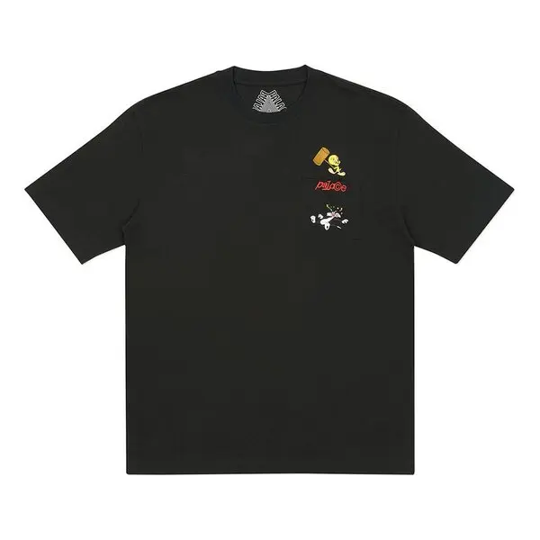 PALACE X Looney Tunes Cartoon Graphic T-shirt - Black