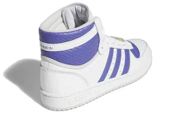 Adidas Top Ten Rb High Top Sneakers - Cloud White/purple/grey One
