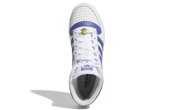 Adidas Top Ten Rb High Top Sneakers - Cloud White/purple/grey One