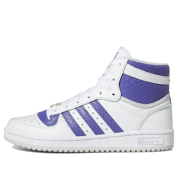 Adidas Top Ten Rb High Top Sneakers - Cloud White/purple/grey One